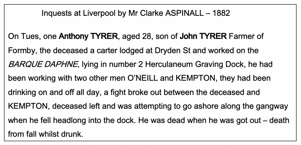 Tyrer | Juliet's Genealogy